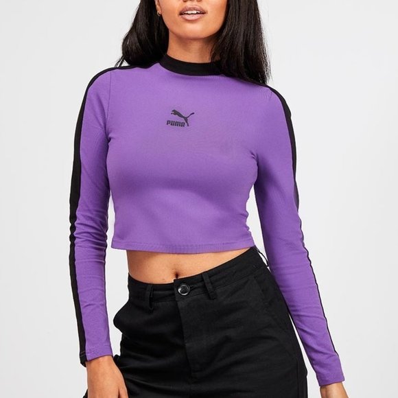 Puma | Tops | Puma Womens Classics Long Sleeve Crop Top | Poshmark